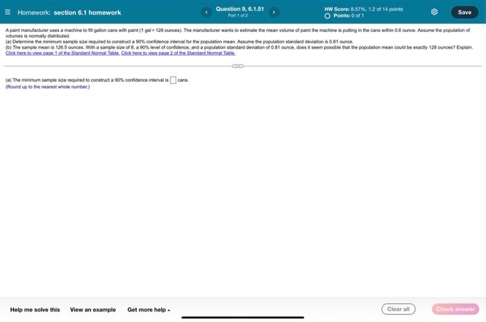 Solved Homework Section 6 1 Homework Question 9 6 1 51