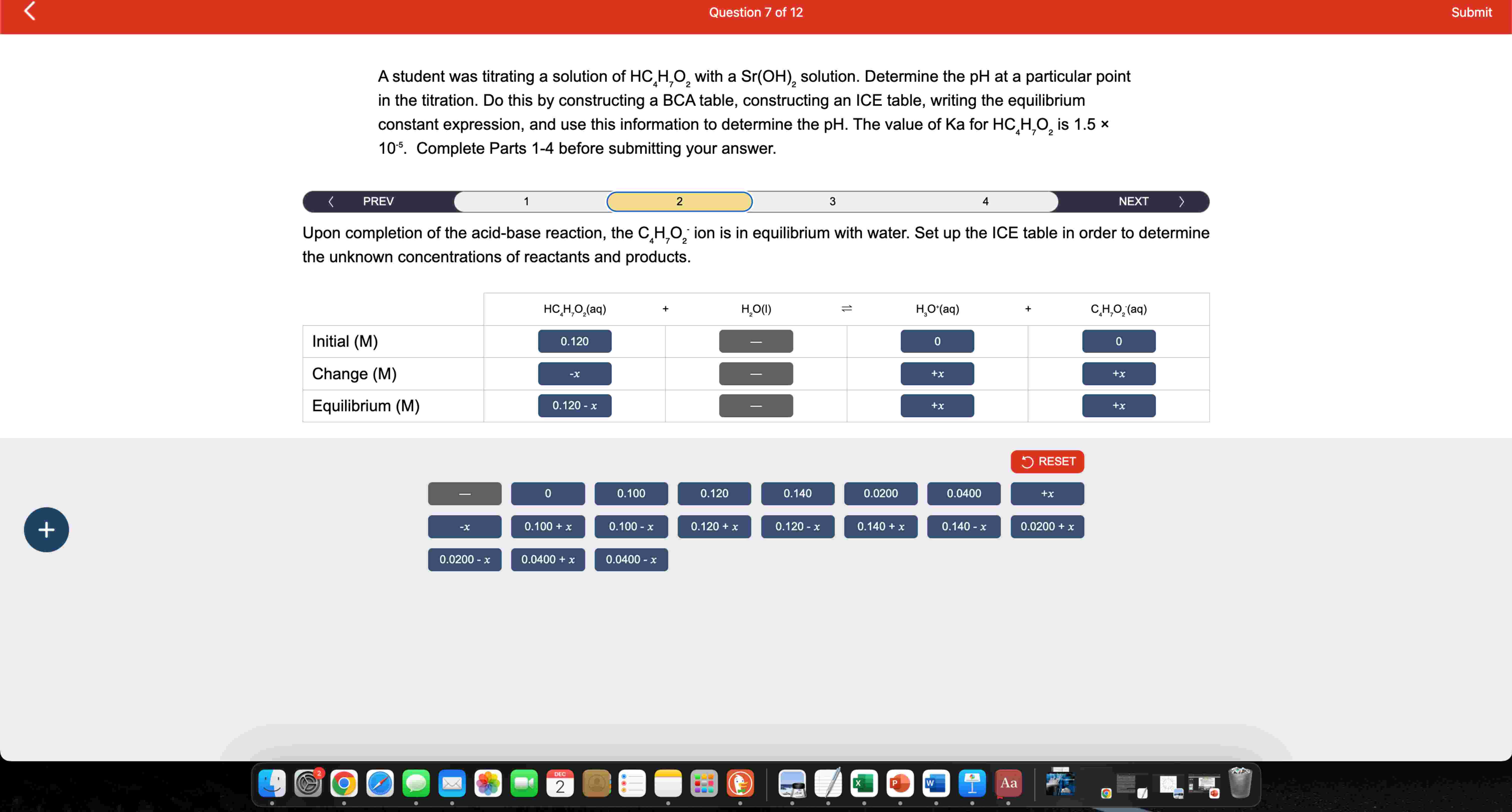 Solved A student was titrating a solution of HC4H7O2 ﻿with | Chegg.com