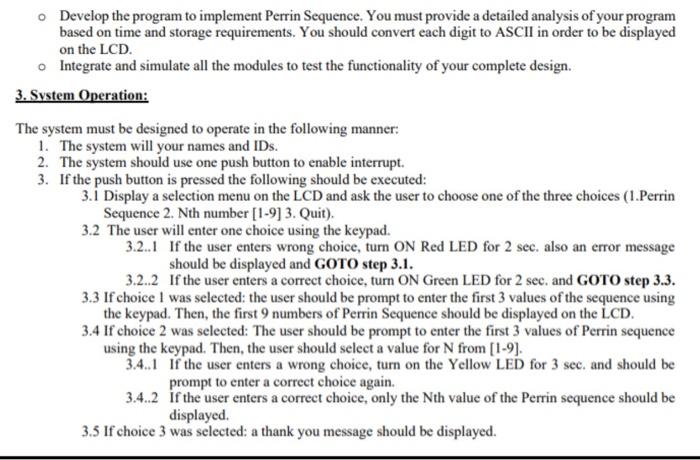 Solved 1. Specifications: This semester project is designing | Chegg.com