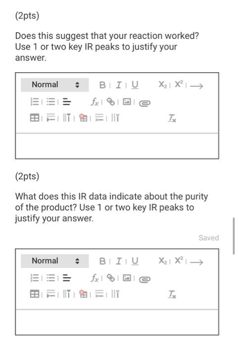 Solved The Pinacol Rearrangement Data And Lab Report | Chegg.com