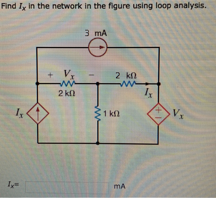 Solved Find Ix in the network in the figure using loop | Chegg.com