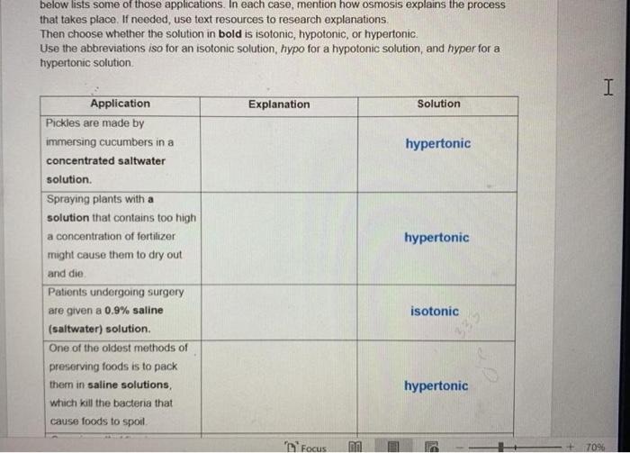 Solved below lists some of those applications. In each case, | Chegg.com
