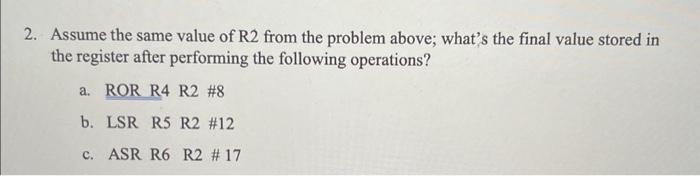 Solved 2. Assume the same value of R2 from the problem | Chegg.com