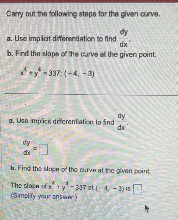 Solved Carry out the following steps for the given curve. a. | Chegg.com
