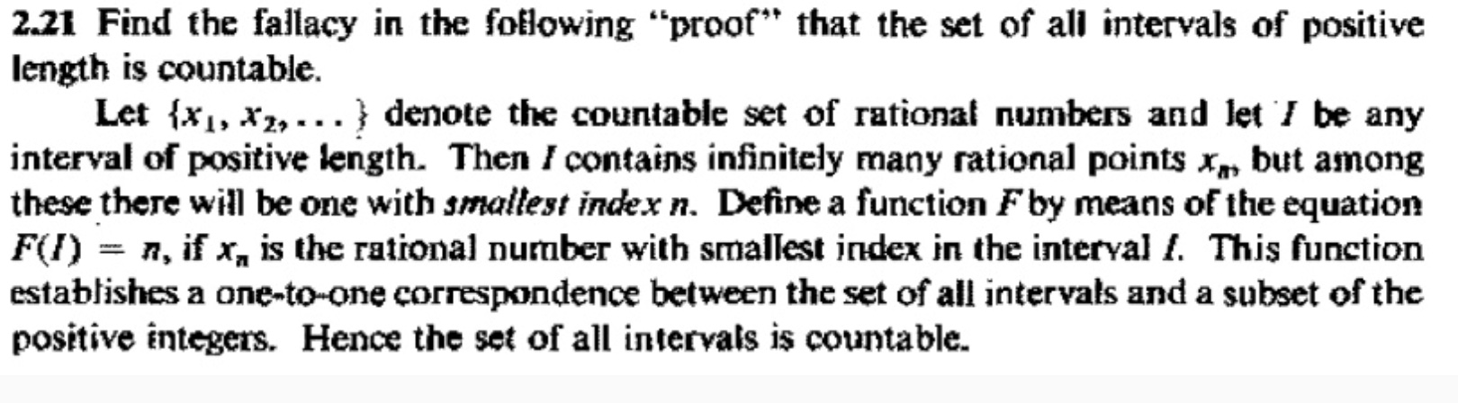 Solved 2.21 ﻿Find the fallacy in the following "proof" that | Chegg.com
