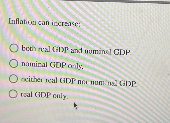 Solved Inflation Can Increase Both Real Gdp And Nominal Chegg