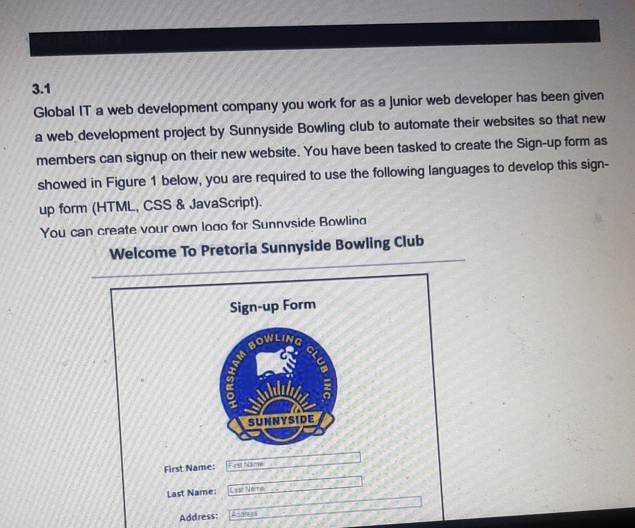 Solved You should validate all of the following form fields | Chegg.com