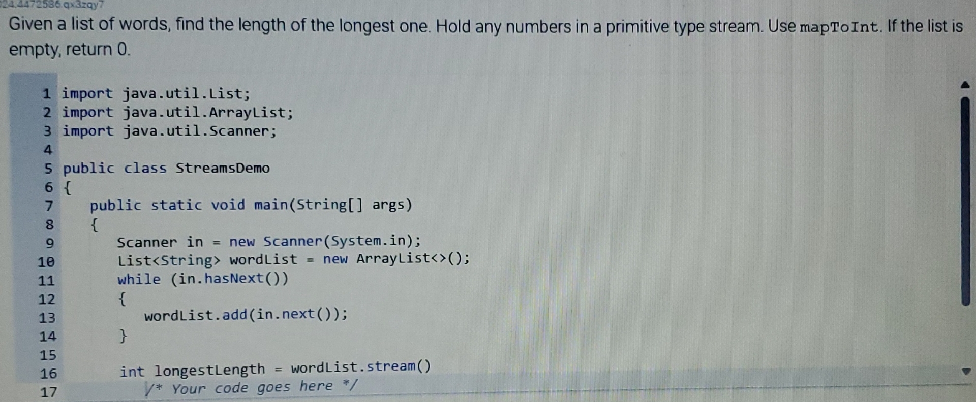 Solved Given a list of words, find the length of the longest | Chegg.com