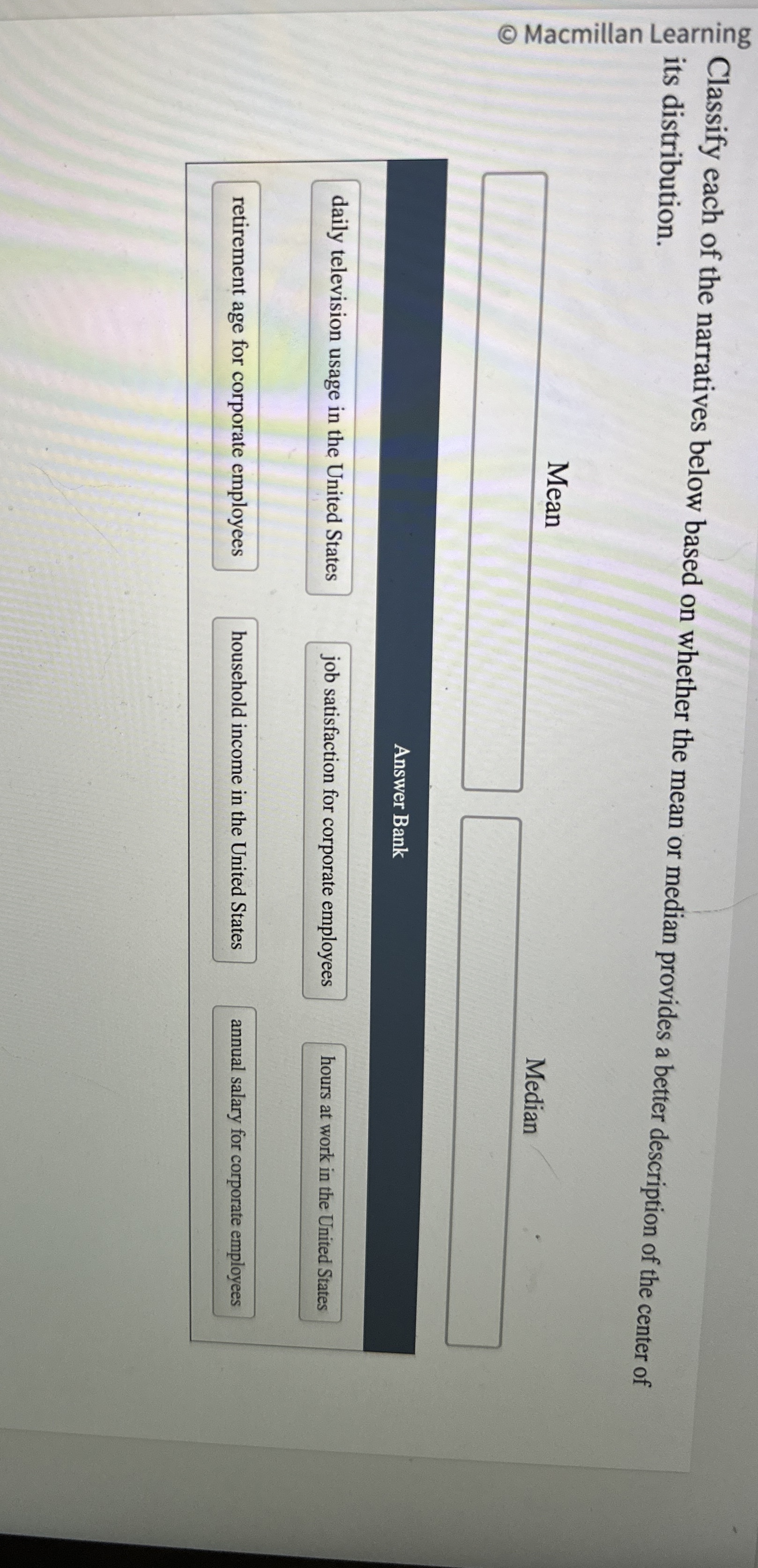 Solved Classify each of the narratives below based on | Chegg.com