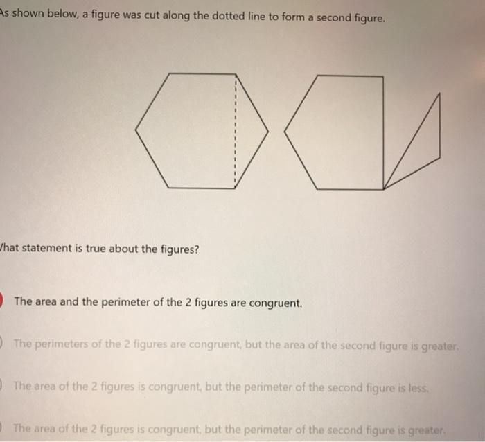 Solved As shown below, a figure was cut along the dotted | Chegg.com