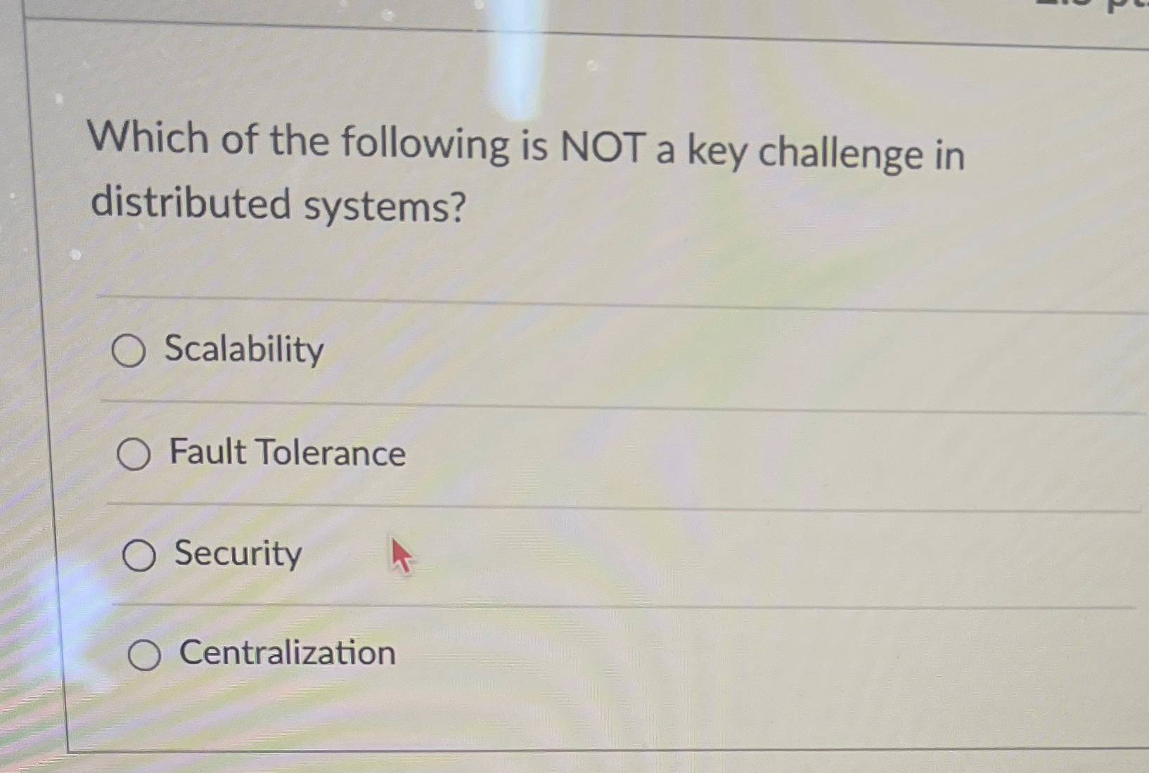 Solved Which of the following is NOT a key challenge in | Chegg.com