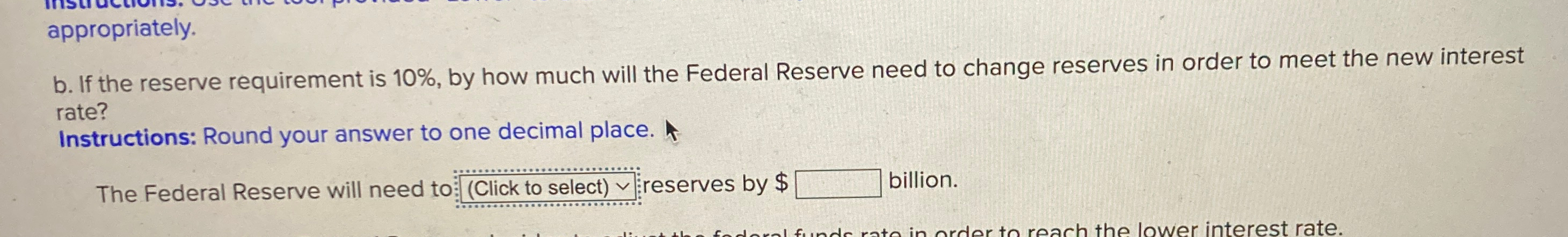 Solved appropriately.b. ﻿If the reserve requirement is 10%, | Chegg.com