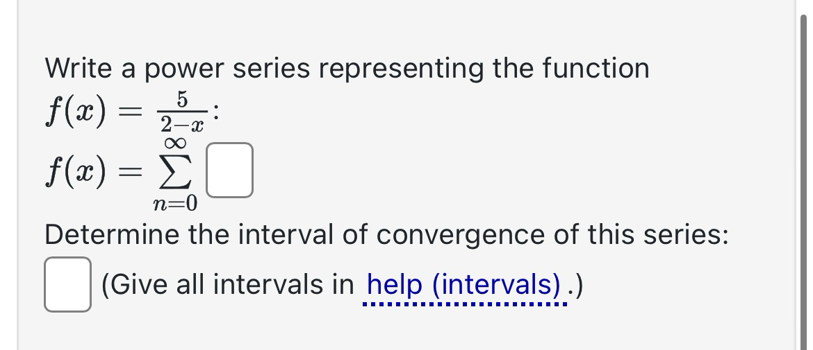 Solved Write a power series representing the | Chegg.com