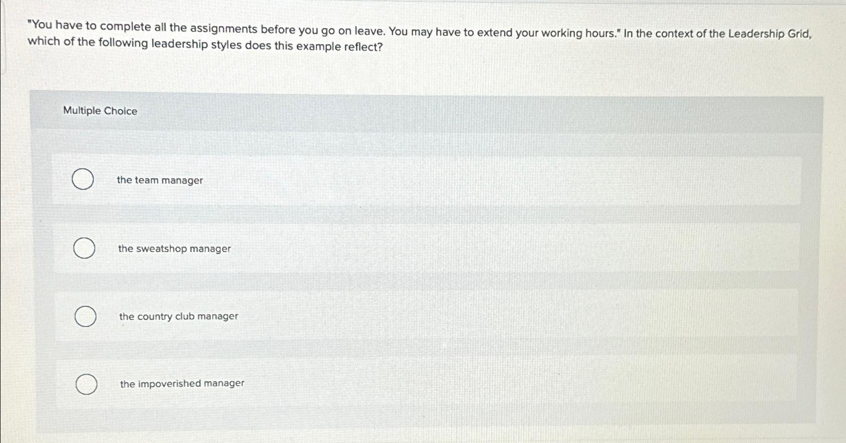 Solved "You have to complete all the assignments before you | Chegg.com