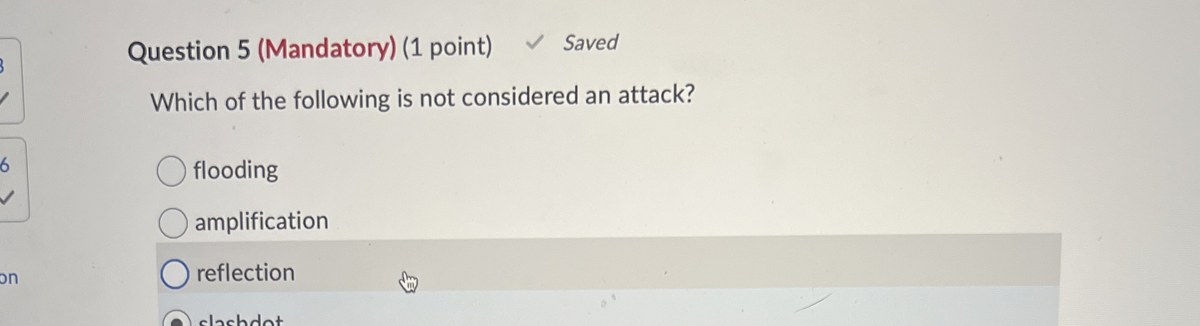 Solved Question 5 (Mandatory) (1 point) SavedWhich of the | Chegg.com Solved Question 5 (Mandatory) (1 point) SavedWhich of the | Chegg.com