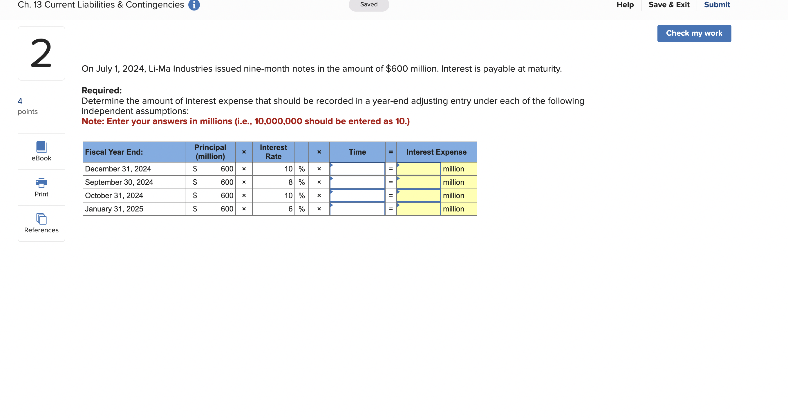 Solved Ch. 13 ﻿Current Liabilities & Contingencies | Chegg.com