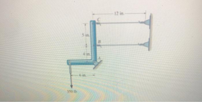 Solved the figure shown a 350 lbf load is connected to a | Chegg.com