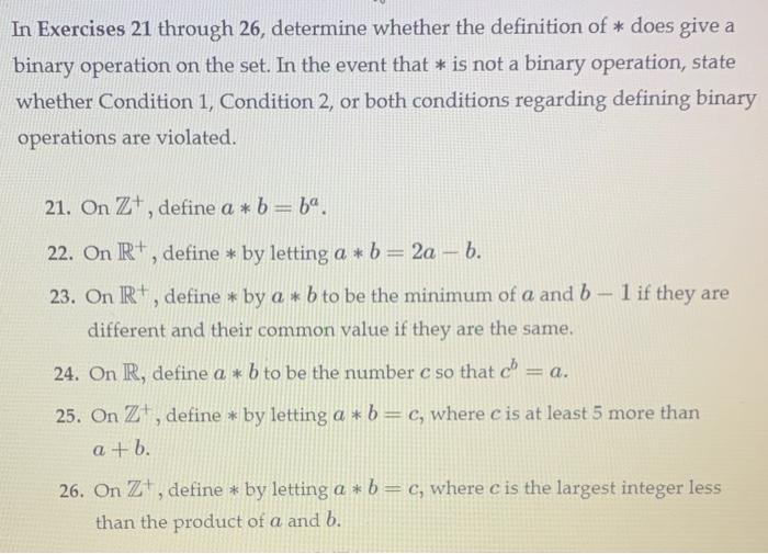 Solved In Exercises 21 Through 26 Determine Whether The 