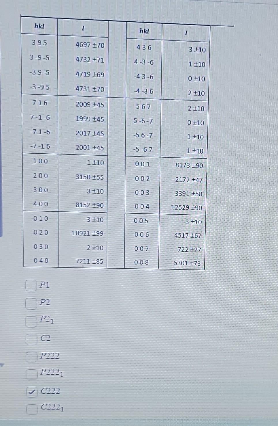 Given below the following experimentally-measured | Chegg.com