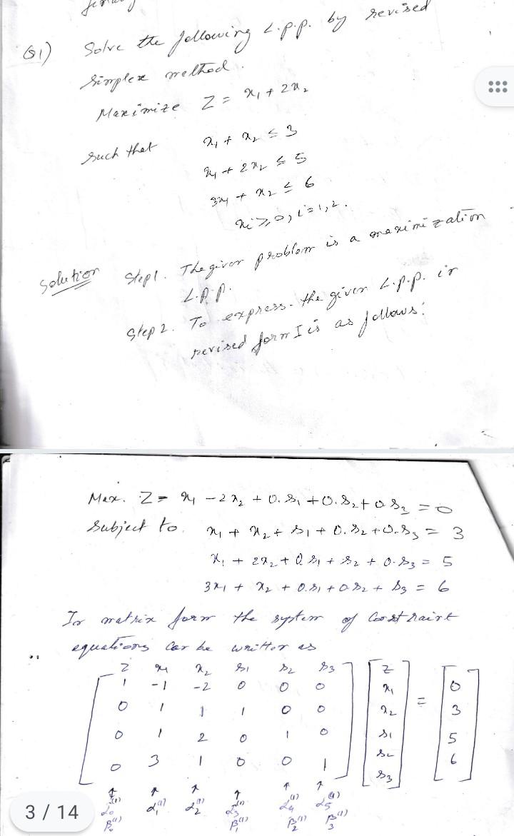 Solved Io matrix form the system of Costraint ∴ equations | Chegg.com