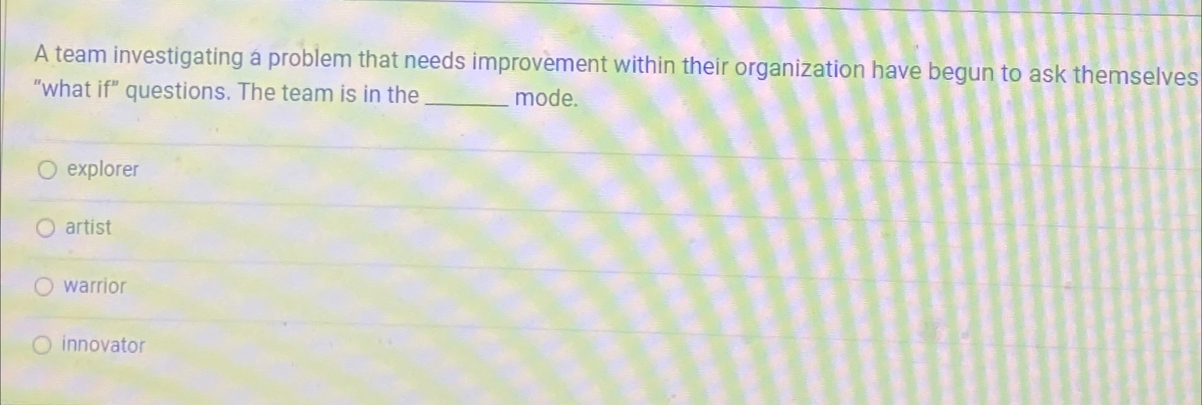 Solved A team investigating a problem that needs improvement | Chegg.com