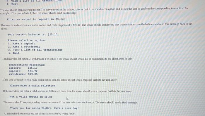 Solved Scenario Write a server program in java that allows a | Chegg.com