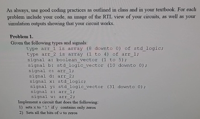 Solved Given the following tAs always, use good coding | Chegg.com
