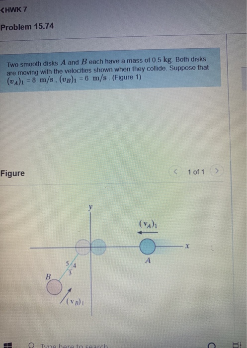 Solved Determine the coefficient of restitution between the | Chegg.com