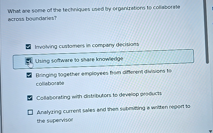 Solved What are some of the techniques used by organizations | Chegg.com