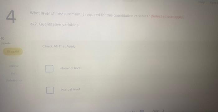 Solved a-2. Quantitative-variables Check All That Apoly | Chegg.com