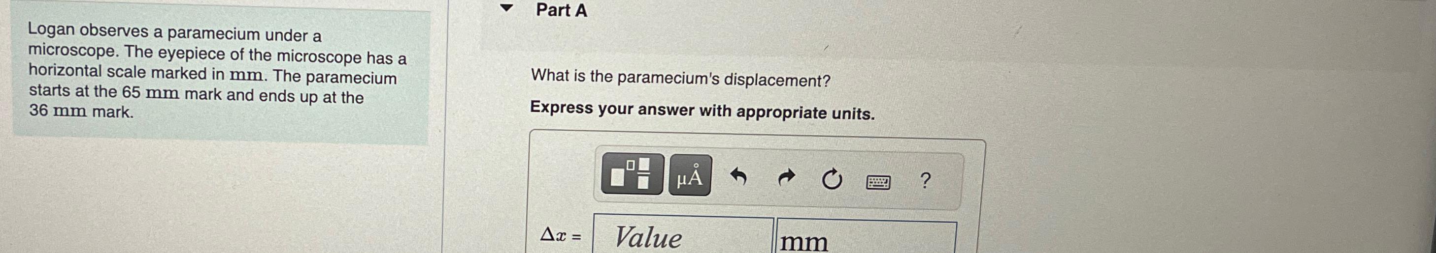 Solved Logan observes a paramecium under a microscope. The | Chegg.com