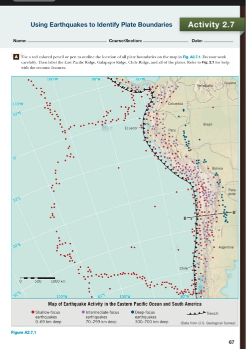 X Х Objectives - Lab 1 and 2 Locate plate boundaries | Chegg.com