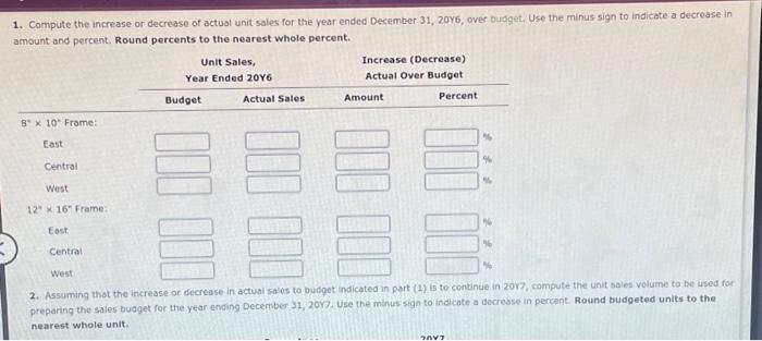 Solved 2 Assuming That The Increase Or Decrease In Actual 0140