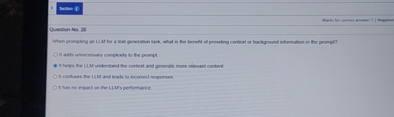 Solved Mark for corrent andarerInirgoryerQuestion Na. 20When | Chegg.com