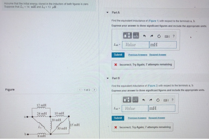 Solved Assume that the initial energy stored in the | Chegg.com