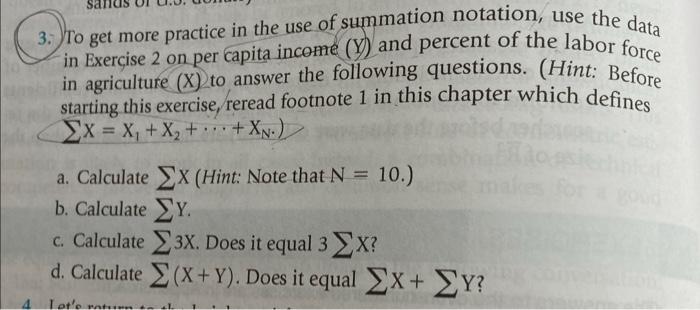 Solved 10 3. To get more practice in the use of summation | Chegg.com