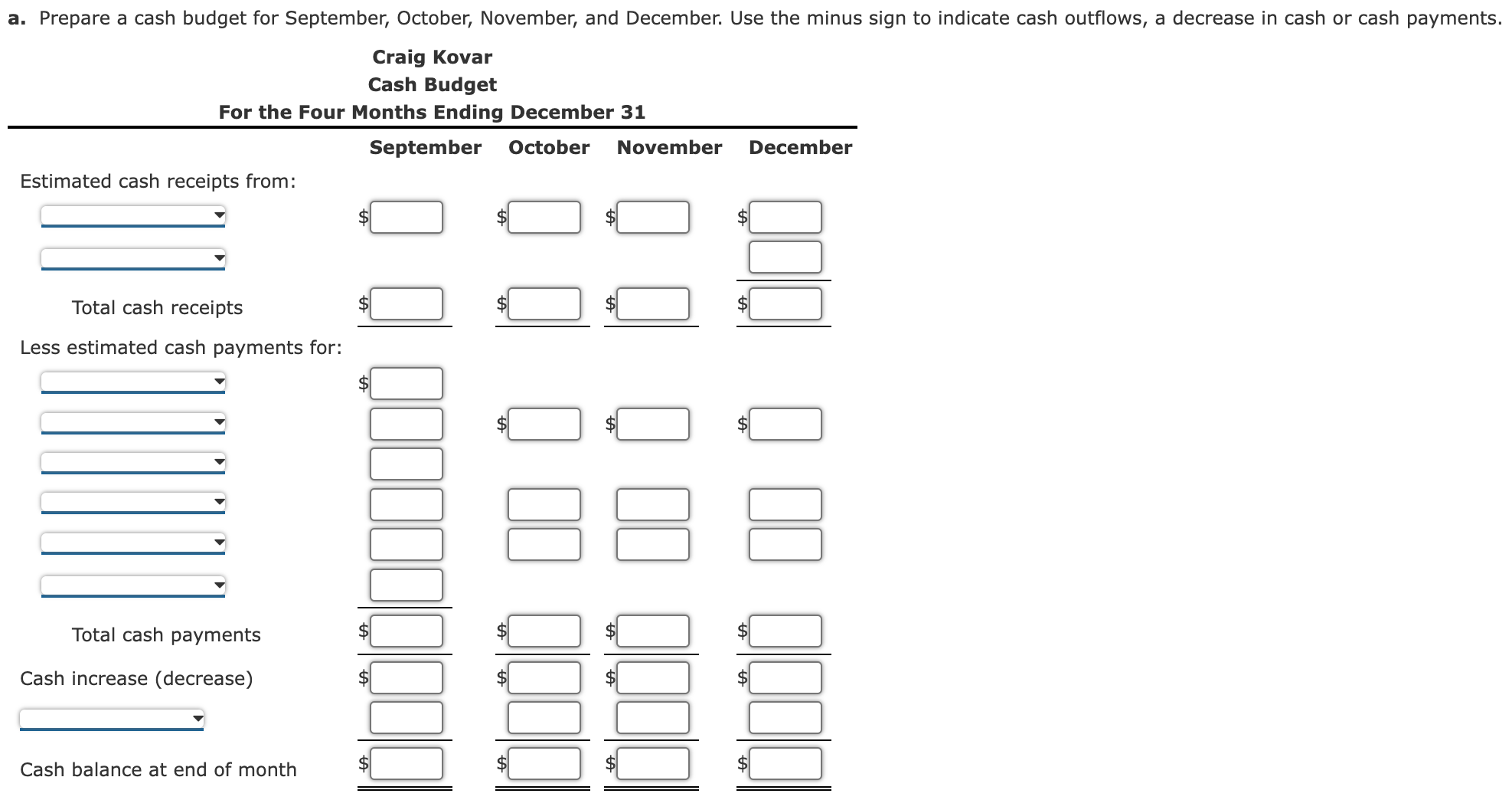 Solved At the beginning of the school year, Craig Kovar | Chegg.com