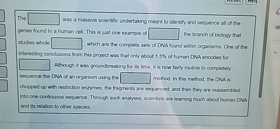 Solved JThewas a massive scientific undertaking meant to | Chegg.com