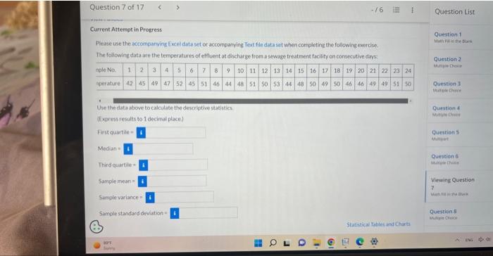 Solved Phease use the accompanying Excel data set oc | Chegg.com