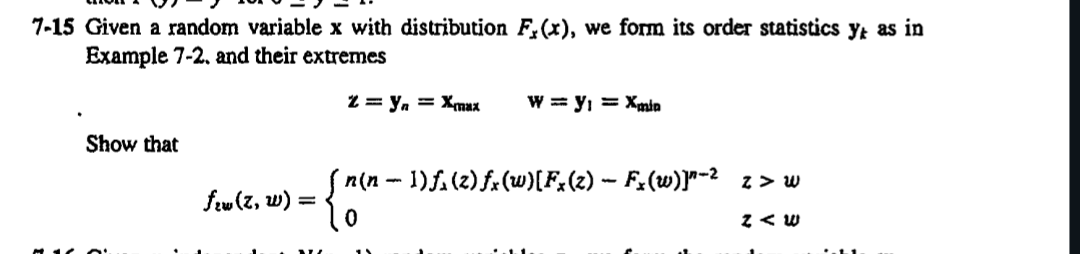 Solved 15 Given a random variable x with distribution Fx(x), | Chegg.com