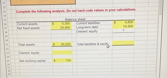 Solved KCCO, Inc., has current assets of $5,300, net fixed | Chegg.com