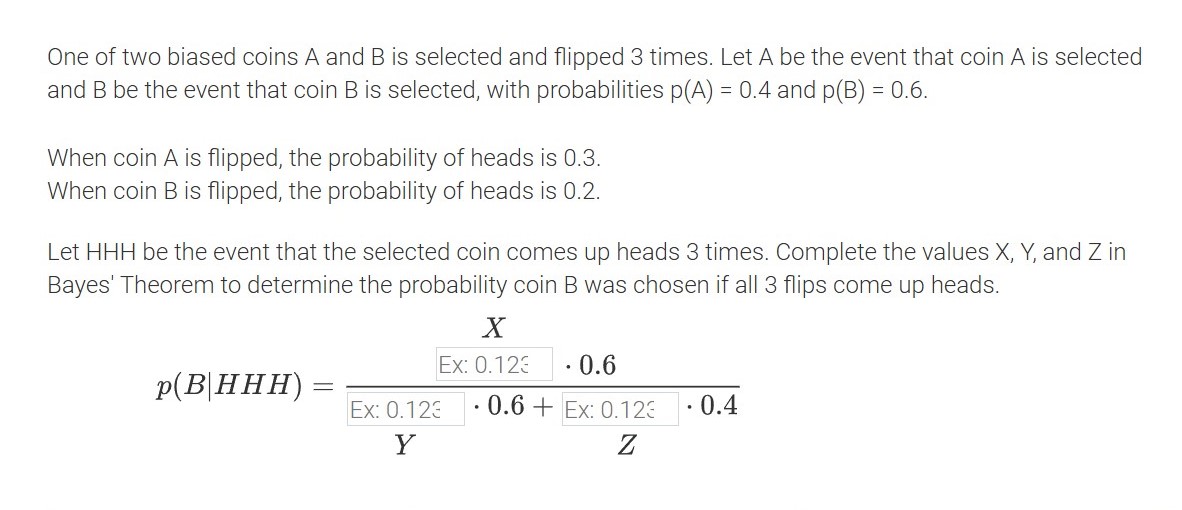 Solved One of two biased coins \( ﻿A \) ﻿and \( ﻿B \) ﻿is | Chegg.com