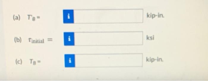 Solved The steel (G-11,900 ksi) pipe shown in the figure is | Chegg.com