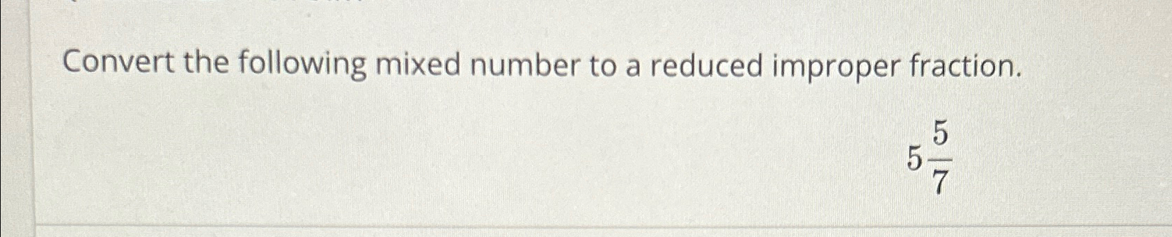 Solved Convert the following mixed number to a reduced | Chegg.com