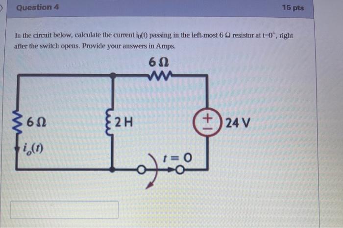Solved In the circuit below, calculate the current i0(t) | Chegg.com