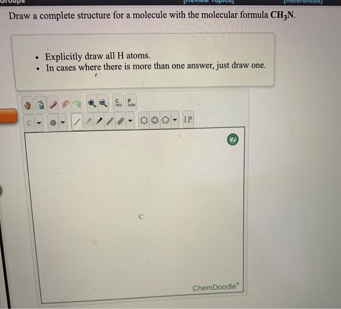 Solved Groups Draw a complete structure for a molecule with | Chegg.com