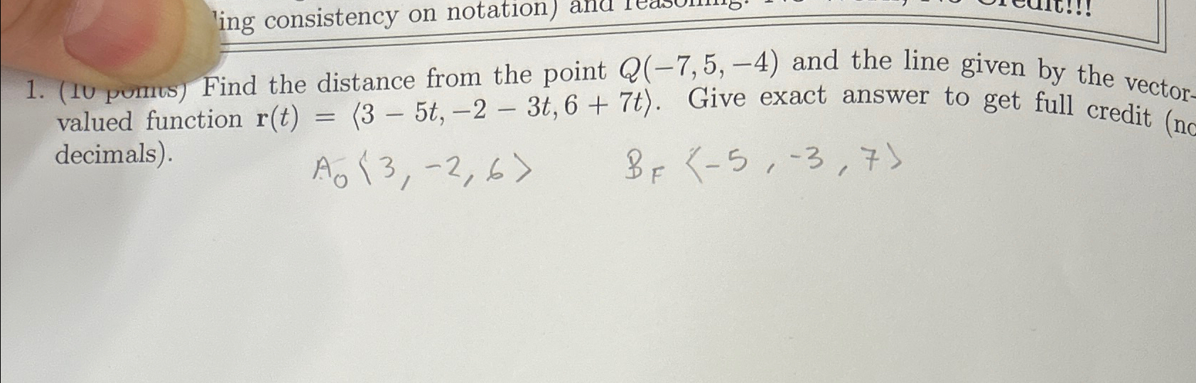 Solved (IU purrs) ﻿Find the distance from the point | Chegg.com