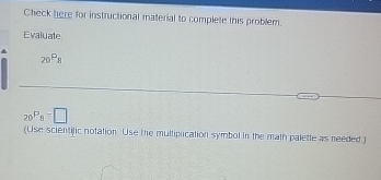 Solved Check here for instructional material to complete | Chegg.com
