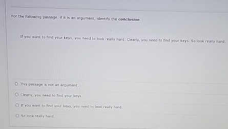 Solved For the following passage, if it is an argument, | Chegg.com