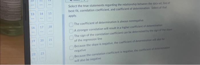 Solved Select the true statements regarding the relationship | Chegg.com